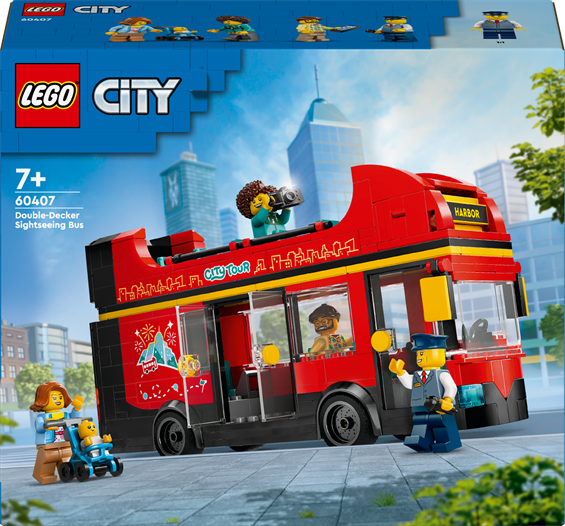 Конструктор LEGO City Червоний двоповерховий екскурсійний автобус 384 ...